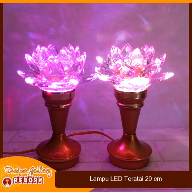 Lotus LED prayer altar lamp 20 cm | Shopee Singapore