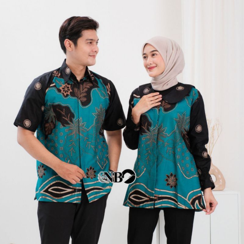 Couple batik Clothes For Husband And Wife Couples modern batik Uniforms ...