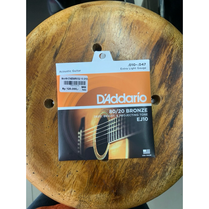 D'addario EJ10/EJ10 Acoustic Guitar String (Original) | Shopee Singapore