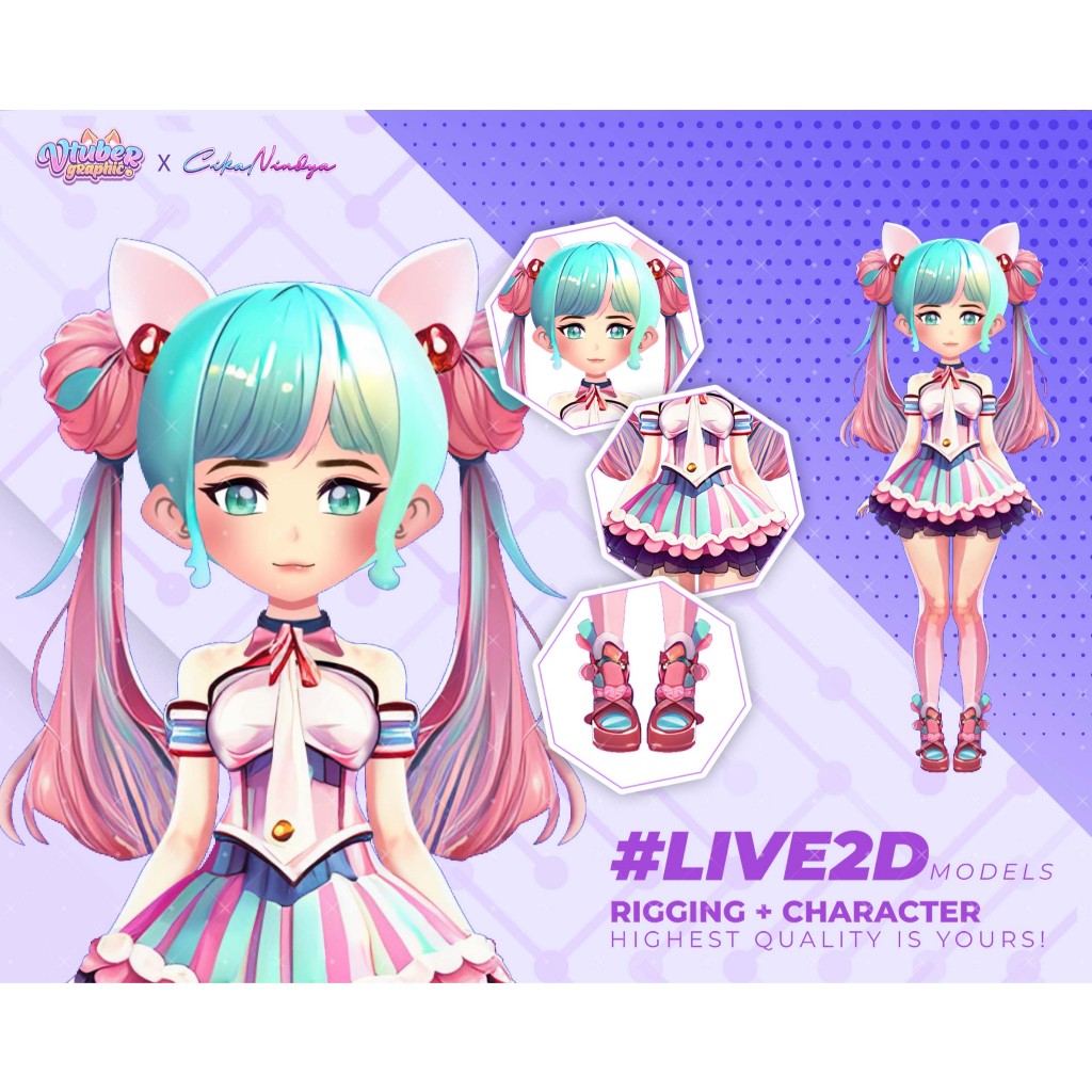 Expression Yourself with Vtuber Live2D Models for Streaming, Avatar ...