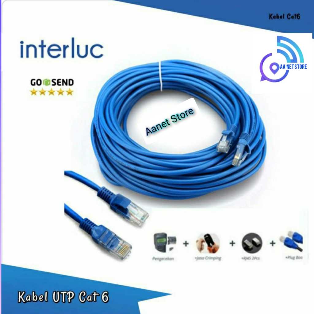 Utp Cat 6 Interluc Indoor LAN Cable 10 meters long Ready to Use - Aanet ...