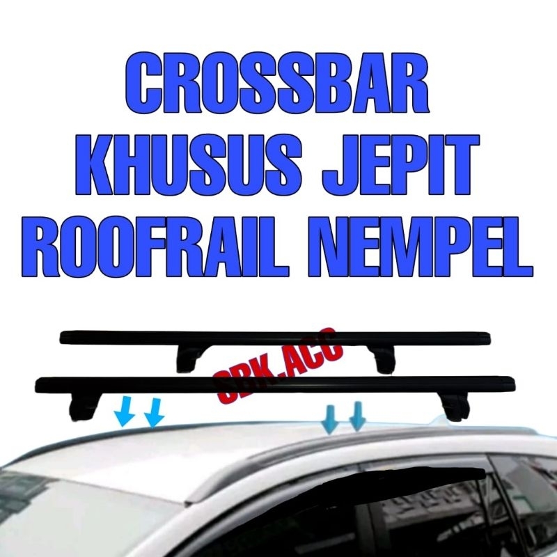 Crossbar Cross Bar Leg Rack Car Rack Clip Roofrail Attached to Roof 2PC ...
