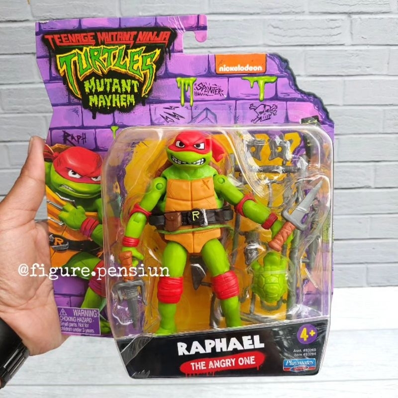 Playmates TMNT MOVIE BASIC RAPHAEL THE ANGRY ONE TEENAGE MUTANT NINJA ...