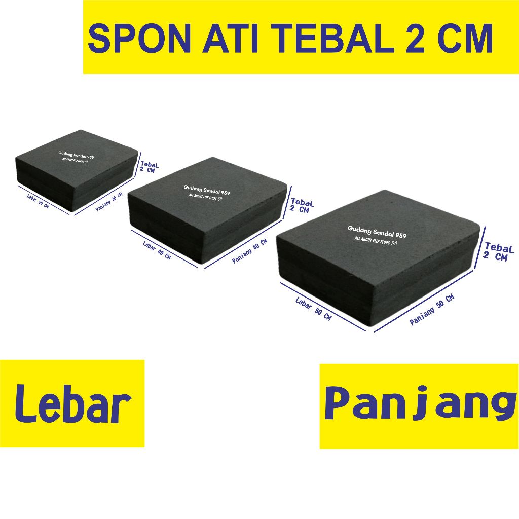ATI SPON / ATI FOAM / EVA SPON 2 CM THICK, BLACK, SQUARE SHAPE EVA ...