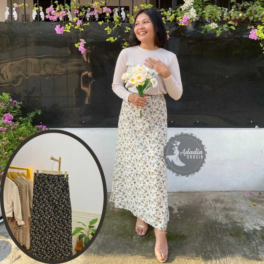 Floral SKIRT FLARE A LINE MAXI KOREAN STYLE | Vintage DAMARA WOMEN'S ...