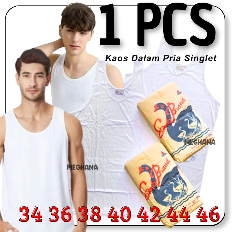 Swan brand singlet undershirt (ready size jumbo) | Shopee Singapore