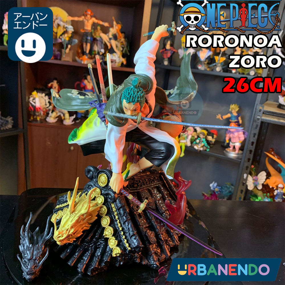 Roronoa Zoro One Piece Action Figure size 26cm Display | Shopee Singapore