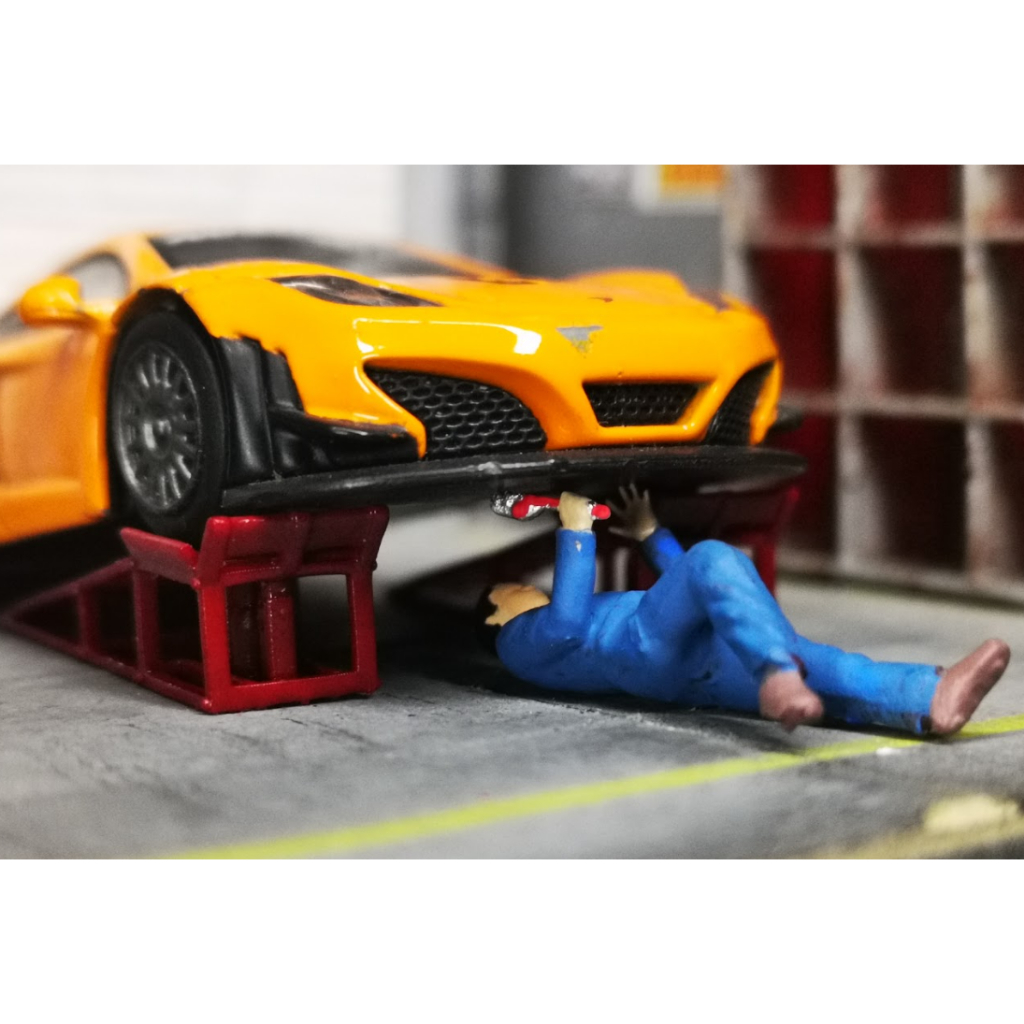 Figure 1 64 Man Mechanic Mechanic type 6 Diorama Diecast Hot Wheel ...