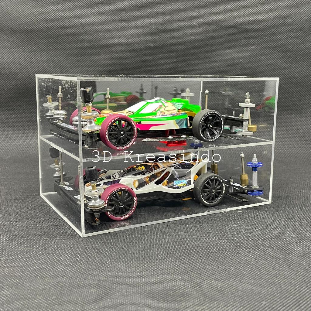Tamiya Mini 4WD Car Acrylic Shelf Display Case Accessories Box - S3D ...
