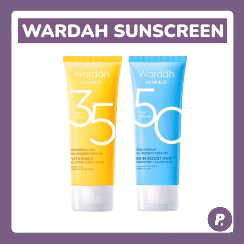 WARDAH UV SUNSCREEN GEL SPF 35 PA++ - AQUA FRESH ESSENCE SPF 50 PA++ ...