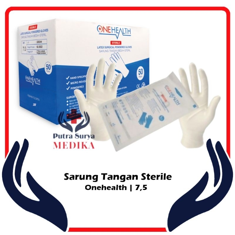 Handscoon Latex Surgical Sterile OneHealth Sterile Surgical Gloves ...