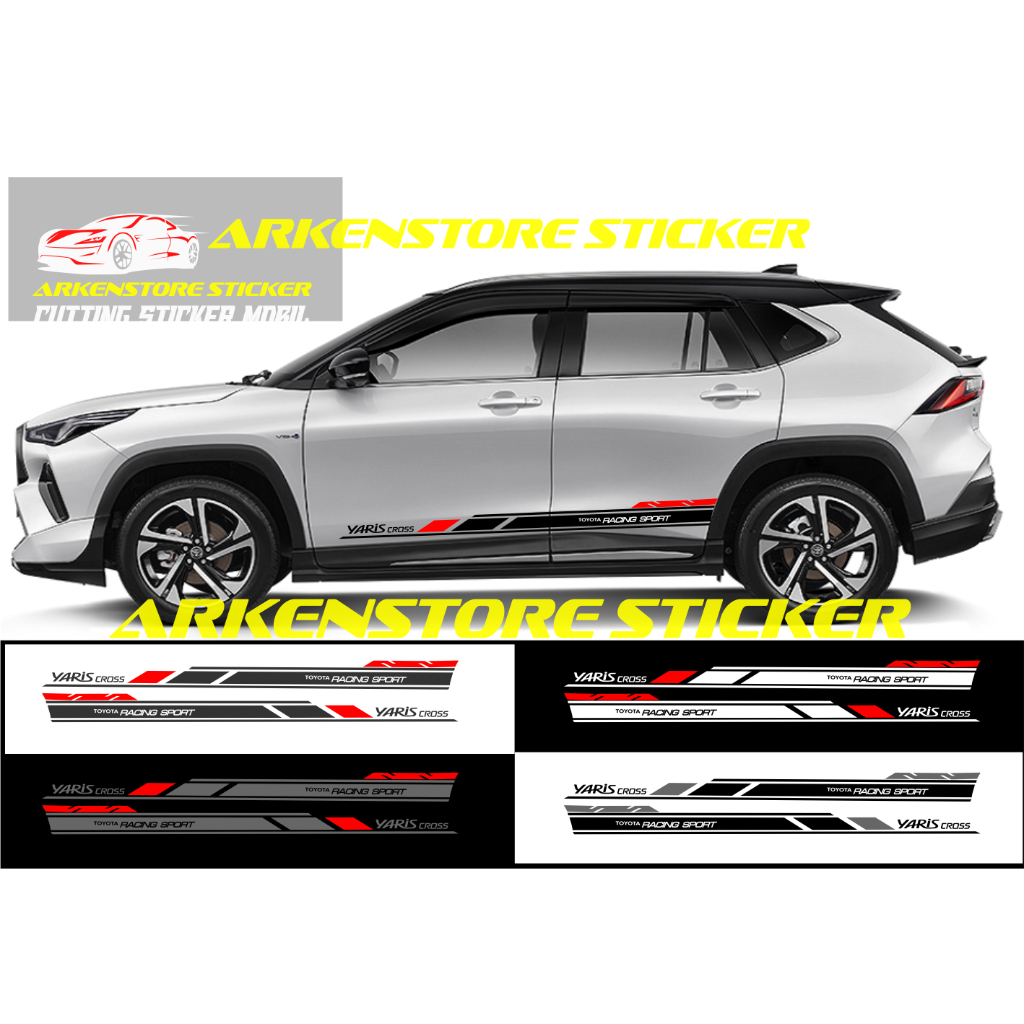 Sticker toyota yaris cross sticker Car sticker yaris cross sticker list ...