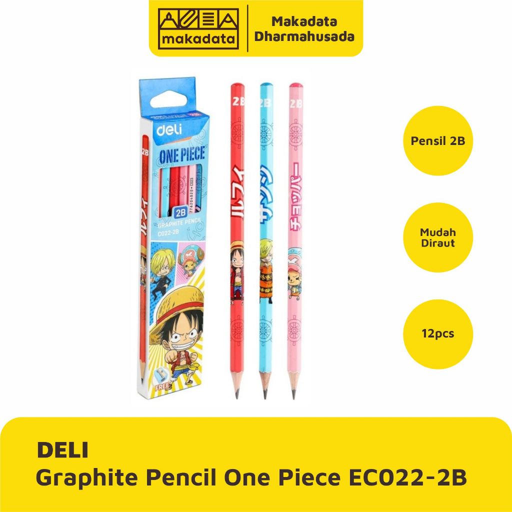 Pencil | Deli GRAPHITE PENCIL ONE PIECE EC022-2B (1 PAK) | Shopee Singapore