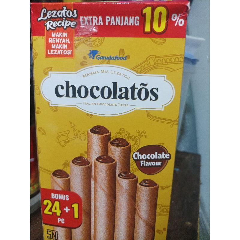 Chocolatos Long wafer roll Contents/wafer roll min 24pcs | Shopee Singapore