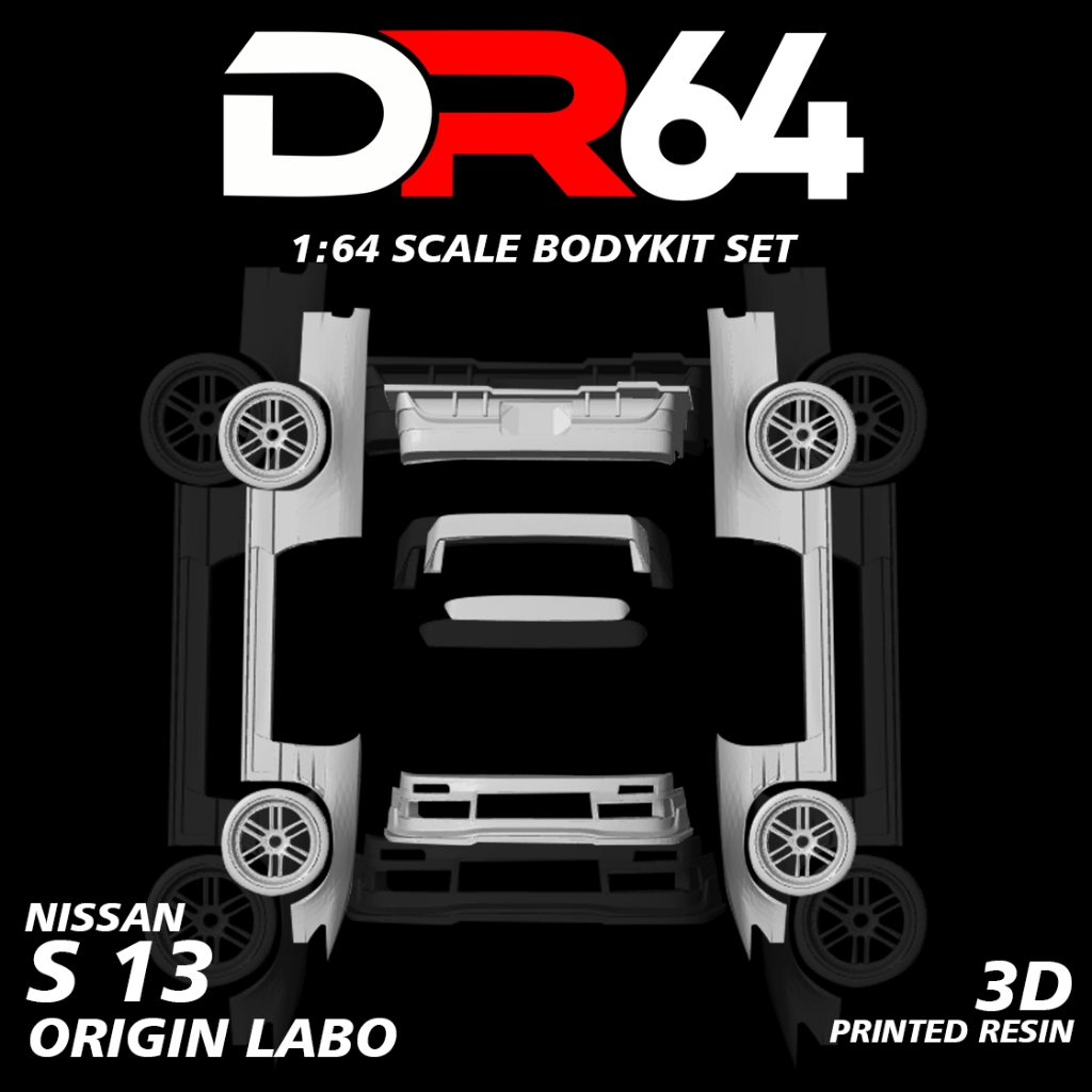 Bodykit Hotwheels Nissan S13 Origin Labo/Body Kit Custom Mini GT/Inno64 ...