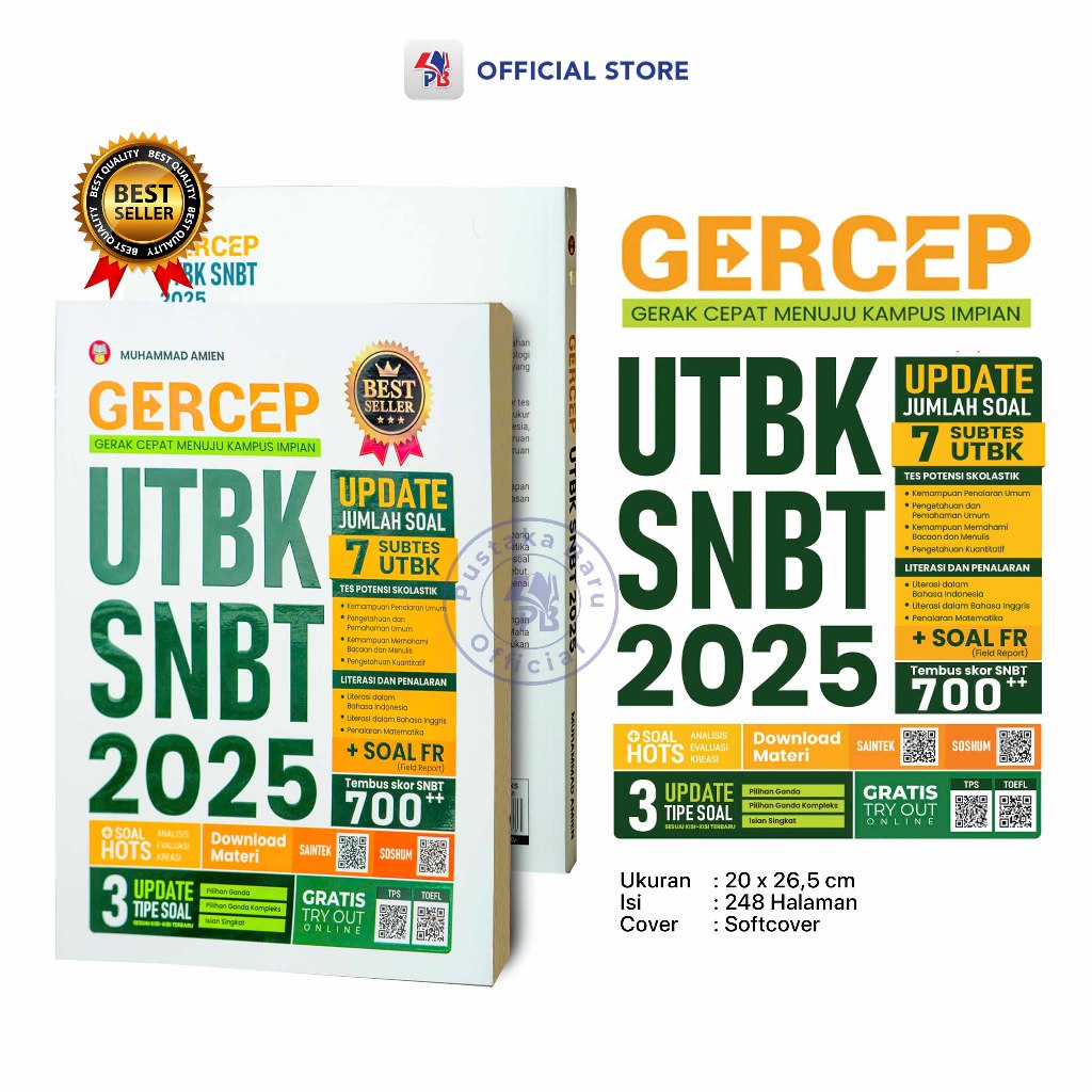 UTBK SNBT 2025 Book / UTBK SNBT 2025 Gercep + Hots Questions / Update Number of Questions ...