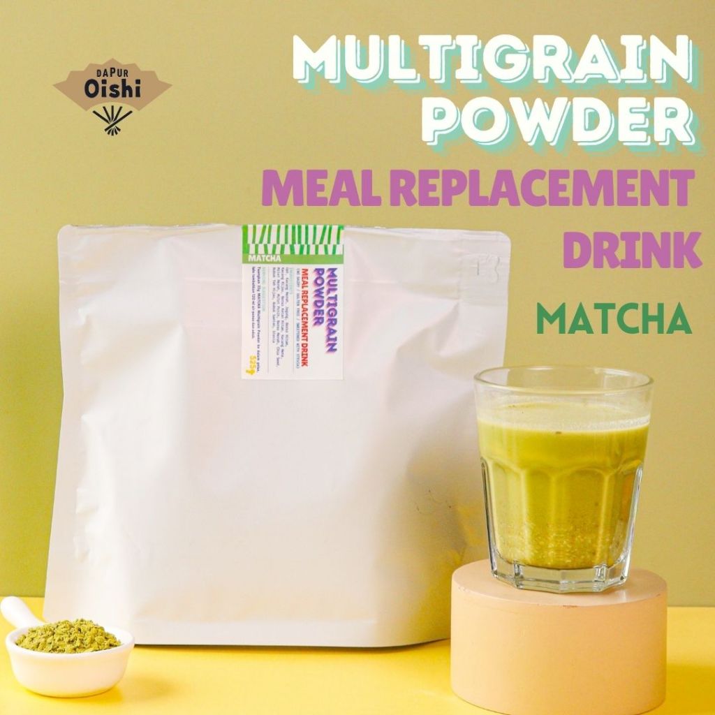 [ Matcha ] Multigrain Powder [ Meal Replacement Drink ] 525g Pouch ...