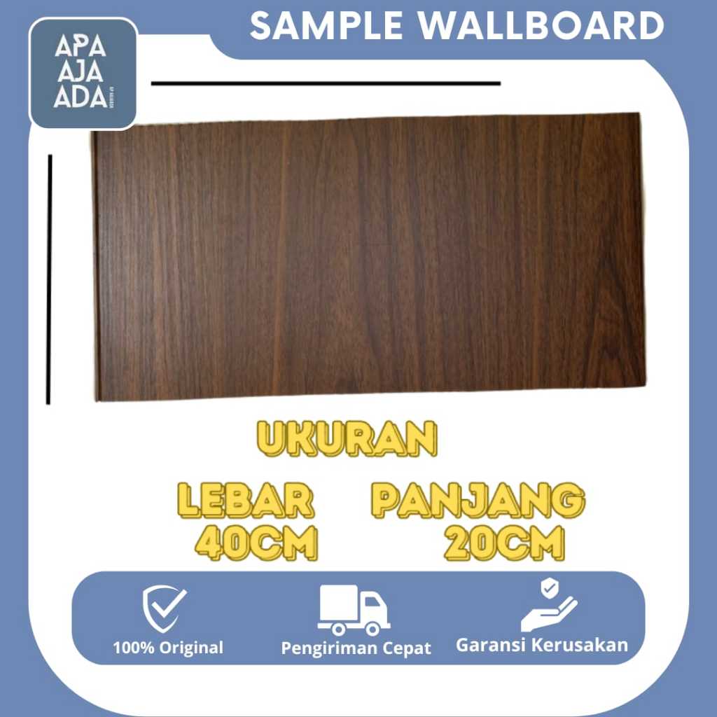 Wpc WALLBOARD SAMPLE/WALLBOARD PANEL SAMPLE SIZE 40CM X 20CM | Shopee ...
