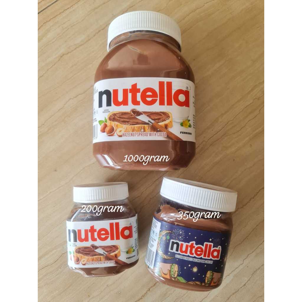 Nutella 200GR / 350 GR / 600GR / 1 KG (HALAL MUI & BPOM) | Shopee Singapore