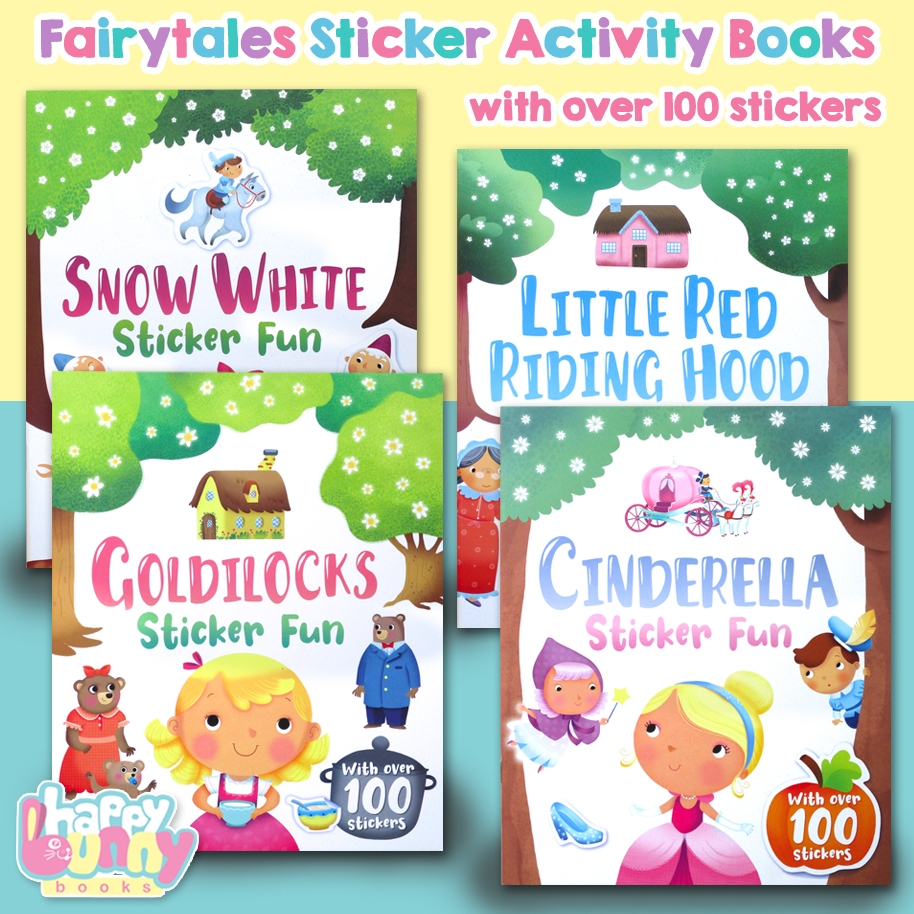 Cinderella/snow White/ Little Red Riding Hood/ Goldilocks Sticker Fun ...
