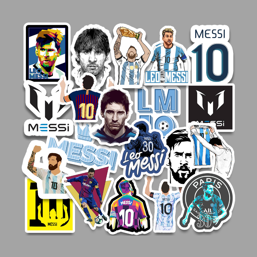 Sticker PACK - LIONEL MESSI LM10 | Suitcase STICKER TUMBLER STICKER ...
