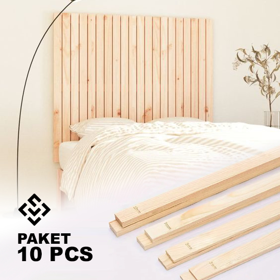 KAYU 10pcs Wall Batten Wall Molding Wall Molding Dutch Teak Pine Wood ...