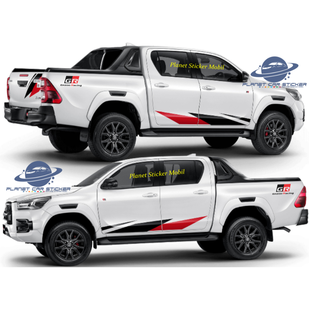 Hilux sticker toyota hilux gr sport car sticker list body side & rear ...