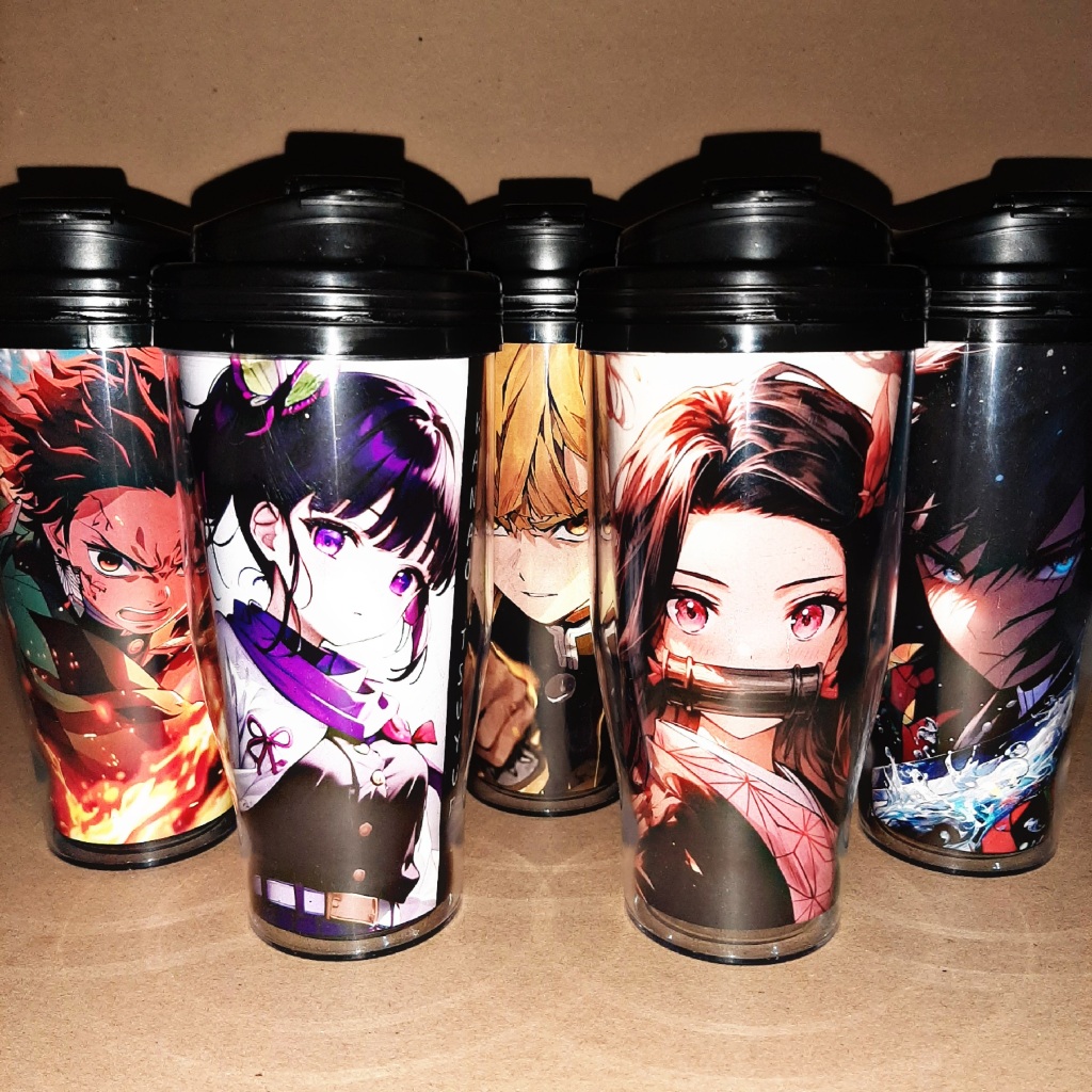 Kimetsu No Yaiba Demon slayer Tumbler Kimetsu No Yaiba Anime Drinking ...