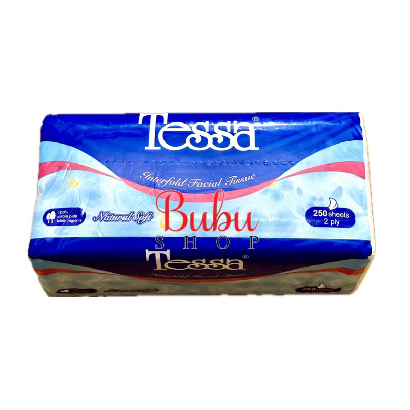Tessa facial Tissue 250 sheets 2ply | Shopee Singapore