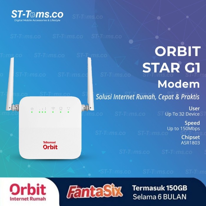 Telkomsel Orbit Star G1 Modem Wifi Telkomsel Free Quota HKM 0130 ...