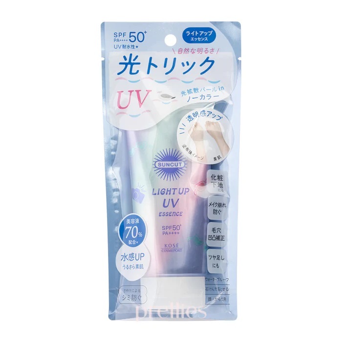 Kose Suncut Light Up UV Essence Sunscreen with SPF 50+ PA ++++ (80g) | Shopee Singapore