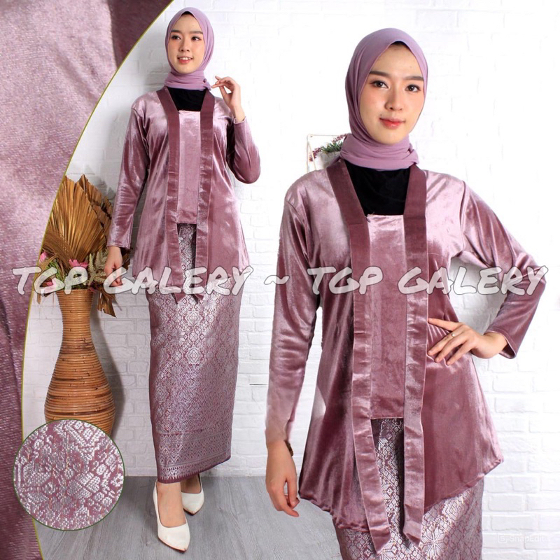 New Kutu Kebaya Plain Velvet/New Kutu Kebaya Suit/New Graduation Flea ...