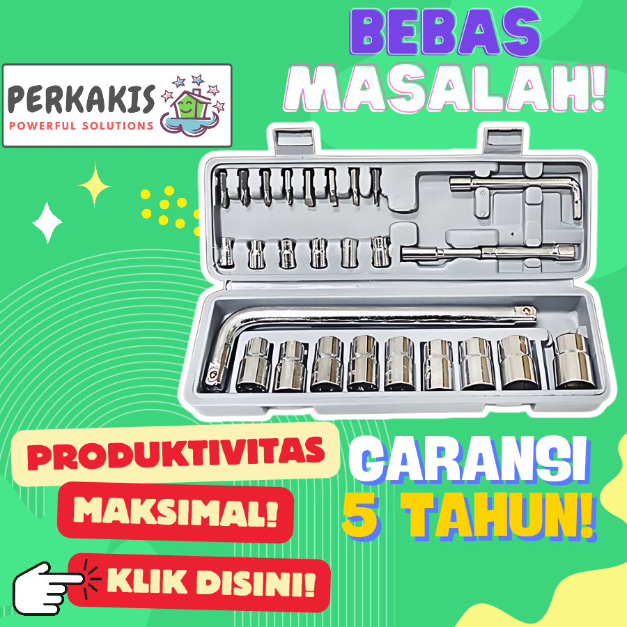 KTP - Konci Shock Wrench Shock Socket Socket Wrench Crank Motor Set 27P ...