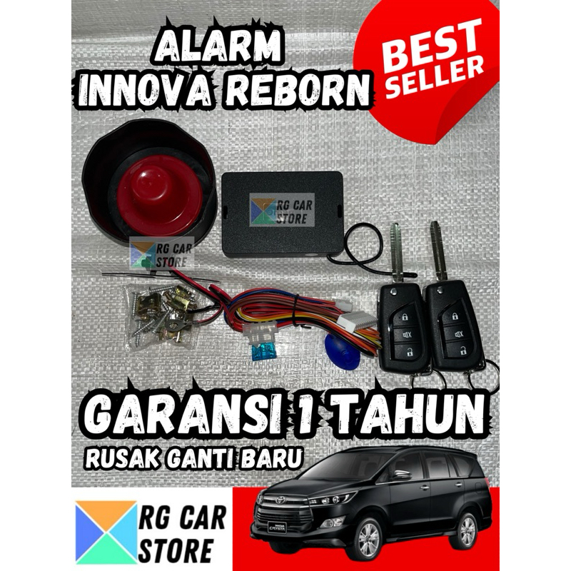 Innova Reborn Car Alarm 2016-2024 1 Year Warranty Remote Folding Key ...