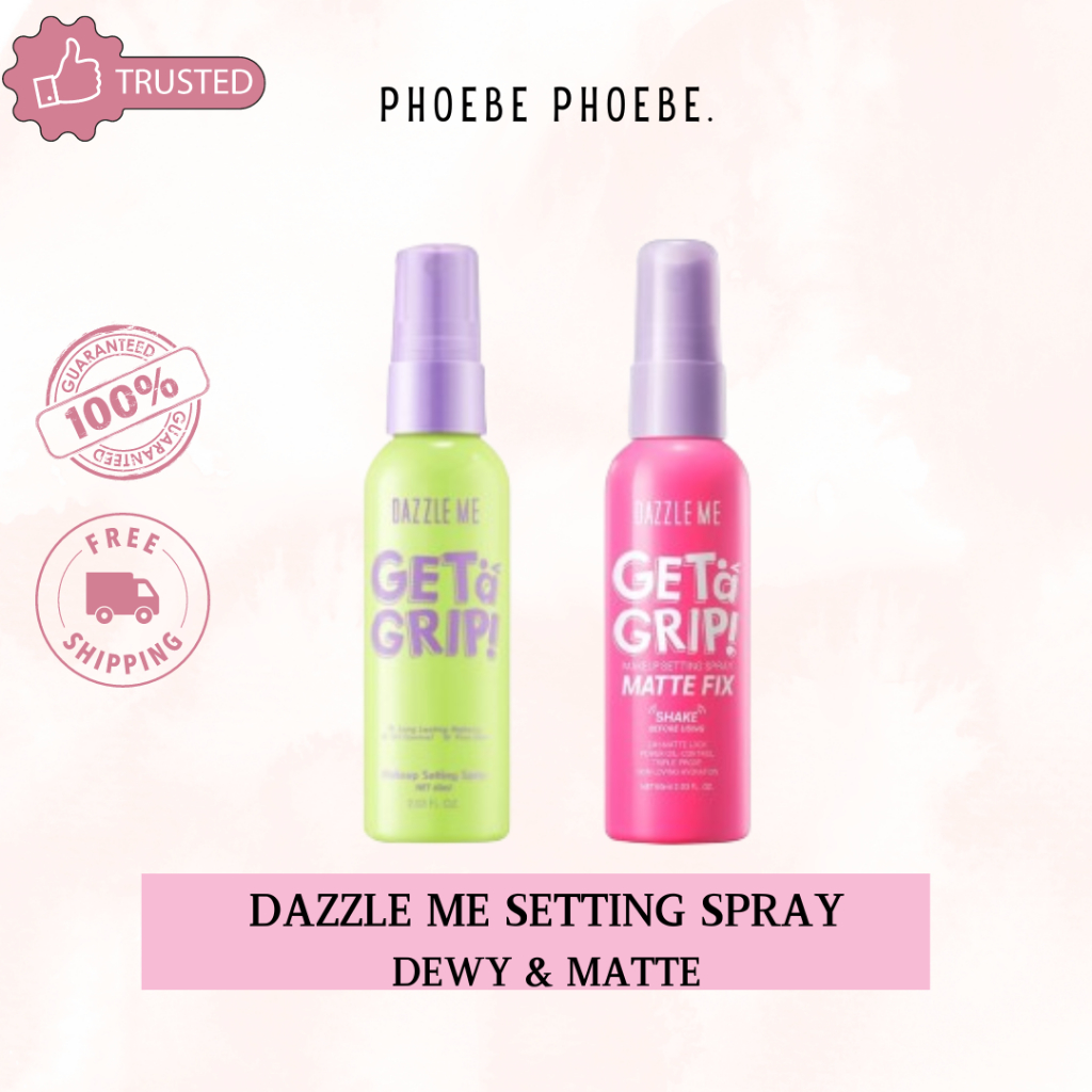 [new] Dazzle ME Get a Grip! Makeup Setting Spray Dewy & Matte Fix ...