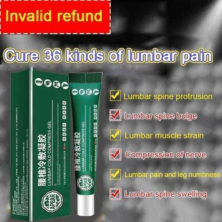 Cool Back Pain Cream HOT GEL and Back Muscle Pain / Lumbar Ointment ...