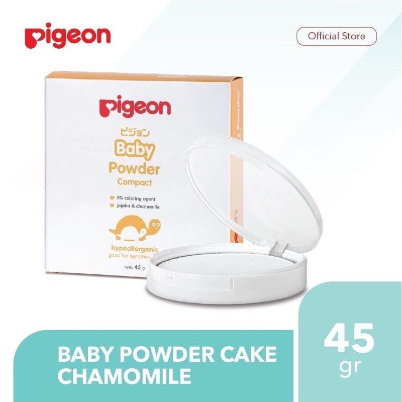 Makassar! Pigeon Compact Powder Cake 45g Pressed Baby Powder | Shopee ...