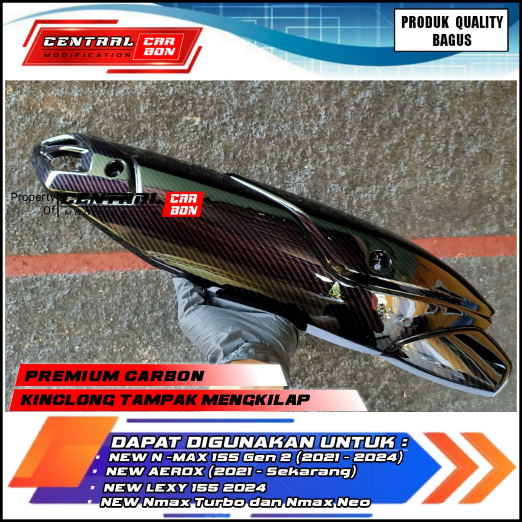 Exhaust cover nmax new gen 2 neo s turbo aerox lexi lx 155 connected ...