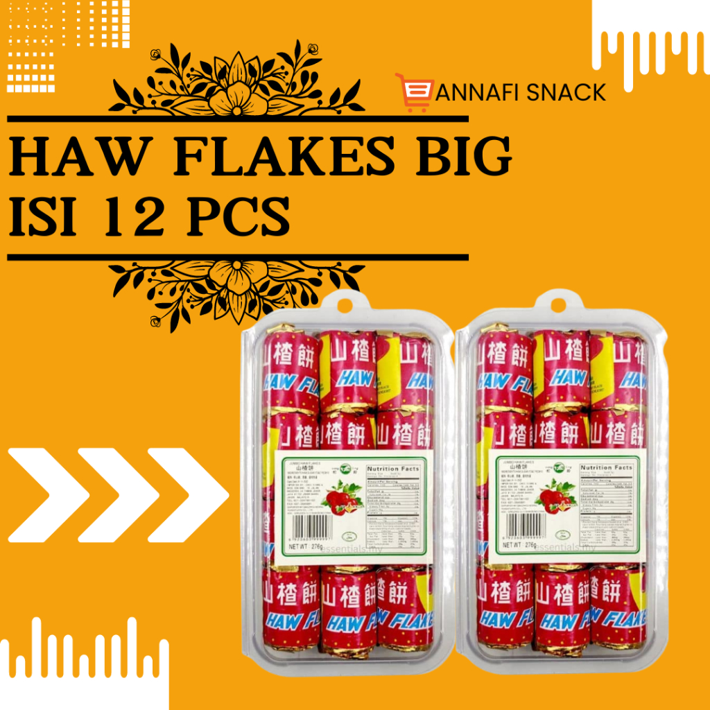 HAW FLAKES BIG CANDY CONTENTS 12 // HAW FRUIT CANDY | Shopee Singapore