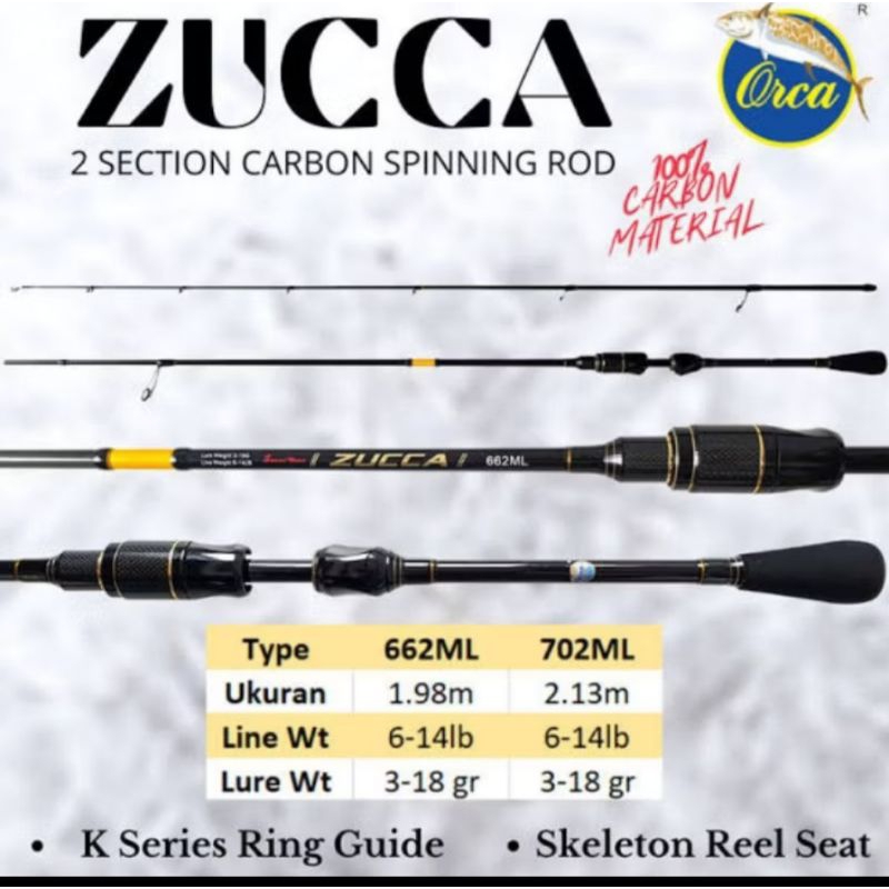 Orca zucca spinning rod (pralon fishing rod) | Shopee Singapore