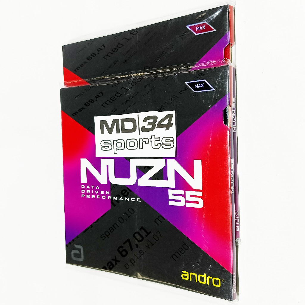 ANDRO NUZN 55 rubber - rubber rubber/ ping pong bat/ | Shopee Singapore