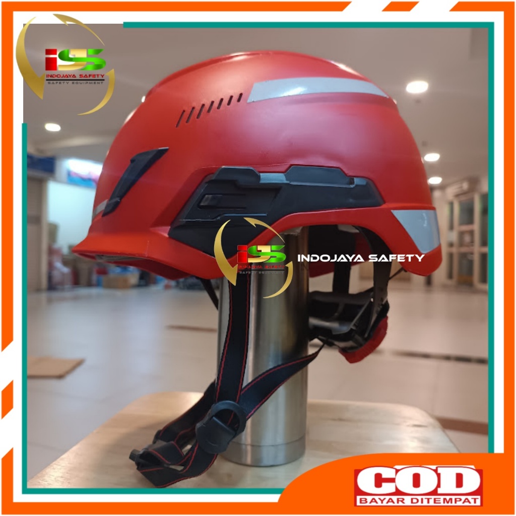 LOKAL MERAH Msa V-Gard H1 Safety Helmet Trivent Fastrack Local SNI Red ...