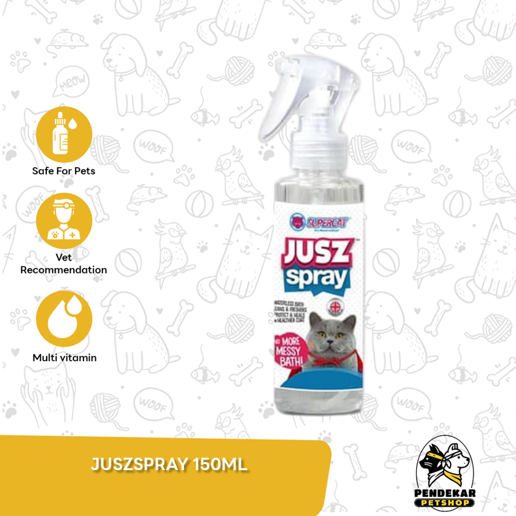 Jusz Spray Wound Medicine, Anti Lice, Fungus, Scabies, Dogs, Cats 150ml ...