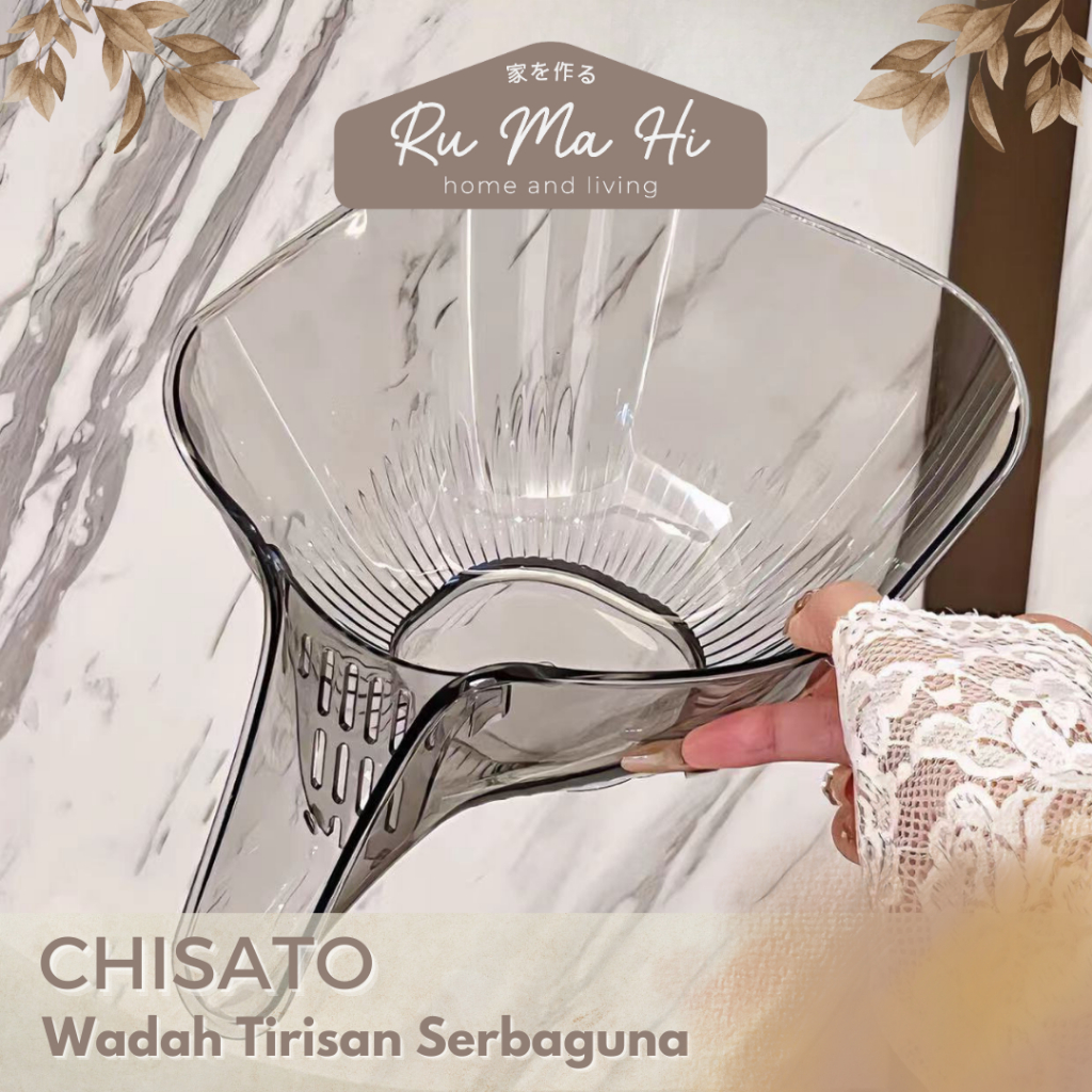 RUMAHI - CHISATO Smart Fruit Strainer Rice Drainer Efficient Food ...