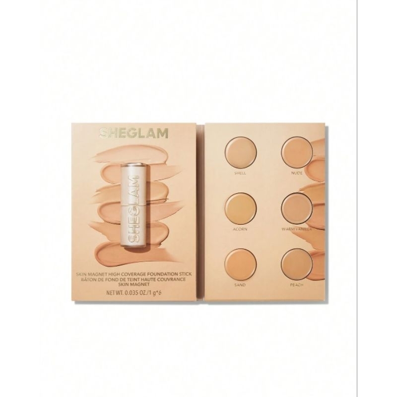 Sheglam SKIN MAGNET HIGH COVERAGE FOUNDATION (Contains 6 shades ...