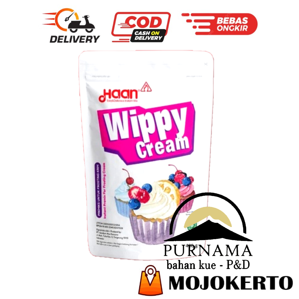 Haan WIPPY CREAM 400GR HAN WHIPPING WIPY CREAM Shake FROSTING CUPCAKE ...