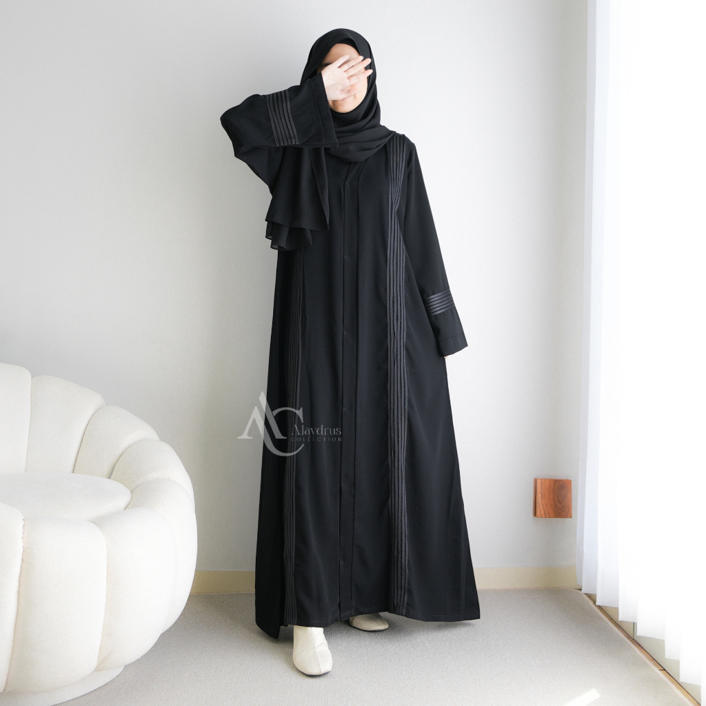 HITAM Alaydrus Collection Abaya List Black Saudi Arabian Maxi Dress ...