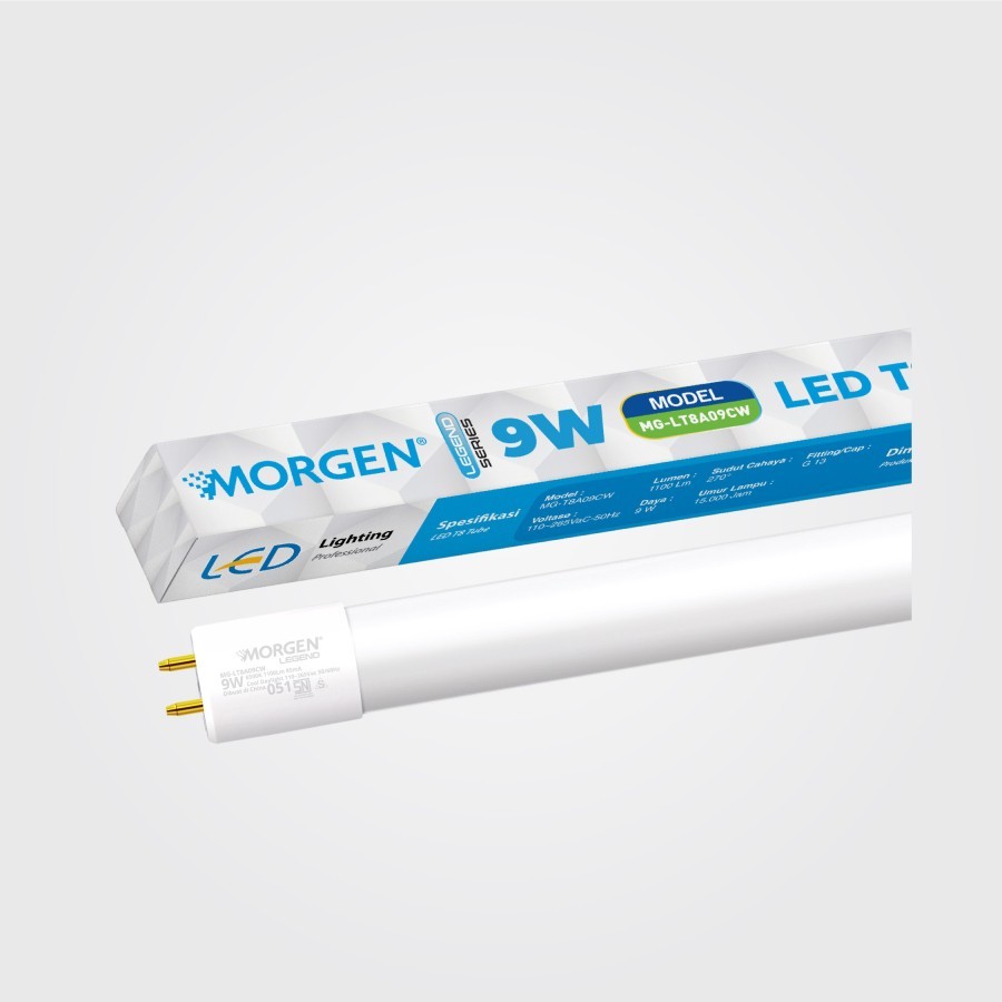 T8 TL LED TUBE LIGHT 9 W T8 MORGEN TL Lamp 9 watt 60 cm | Shopee Singapore