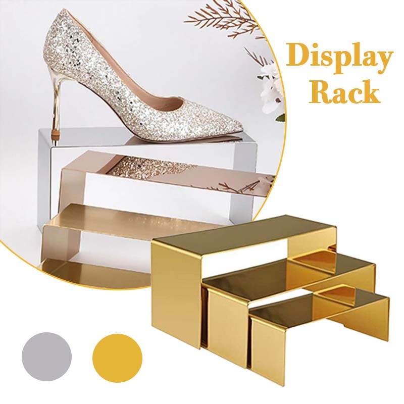 Product Display Rack 3-story Stainless Shelf Display Rack Stacking ...