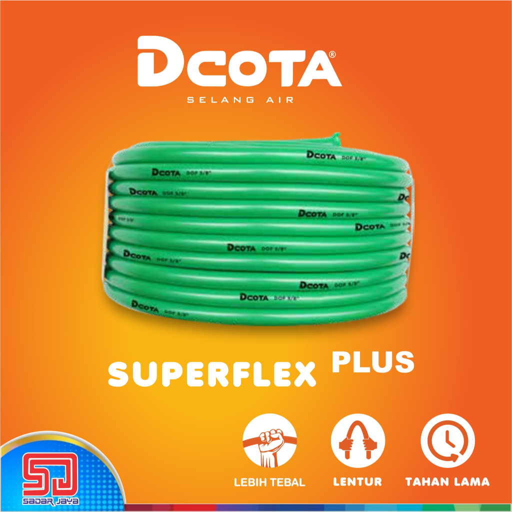 Dcota Superflex PLUS 1/2" Water Hose Half inch Garden Hose Thick ...